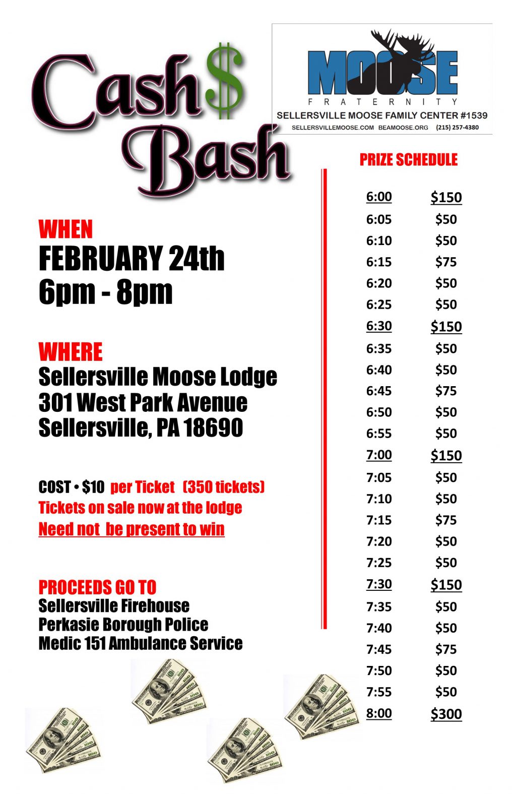 Calendar – Sellersville Moose Lodge 1539